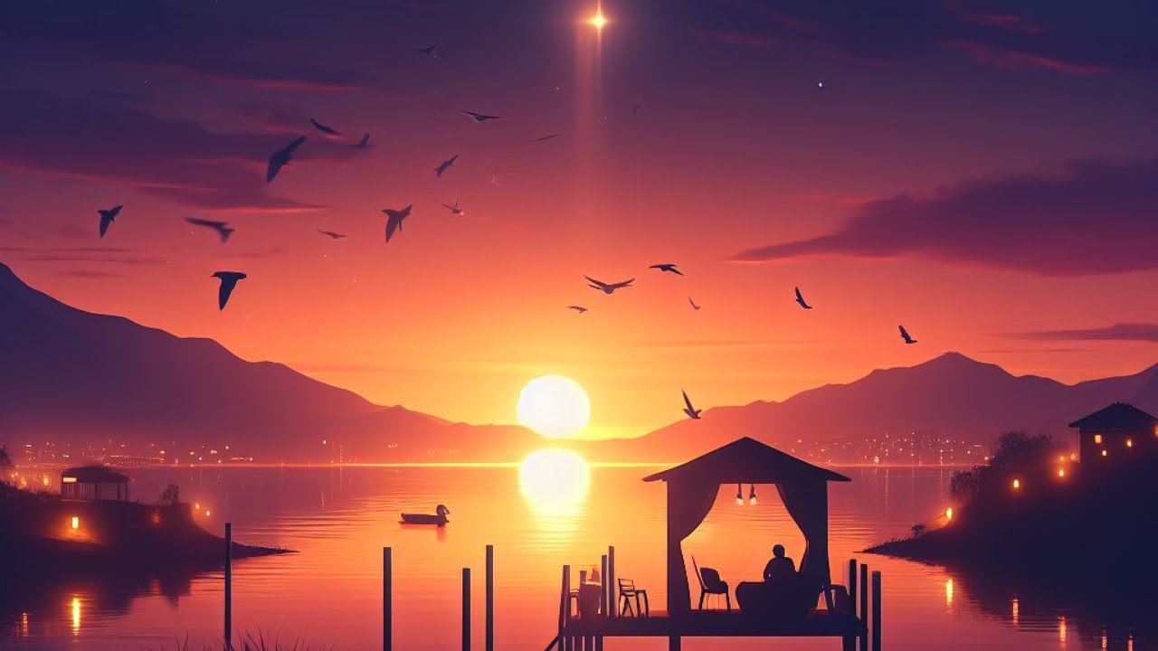 Serenity Sunset: Calm Piano Music for Evening Relaxation and Peaceful ...