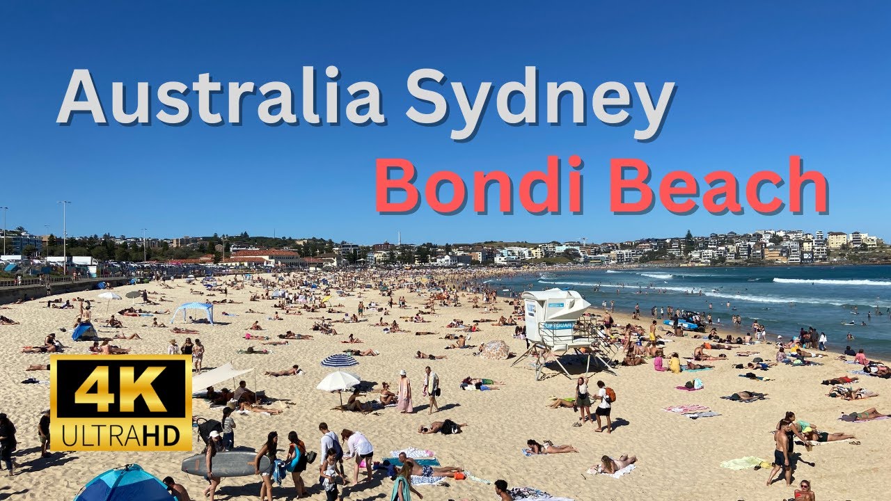 【4K Walk】Walking around Bondi Beach in Sydney Australia 2022 - YouTube