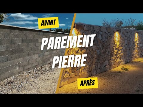 PAREMENT PIERRE NATURELLE SUR UN MUR DE 75M2 !!!!!!!!!!!!