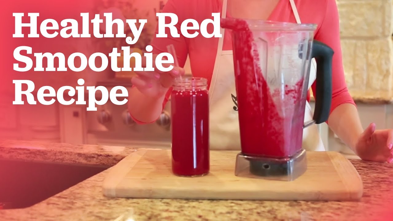 Healthy Red Smoothie Recipe | All About Juicing - YouTube