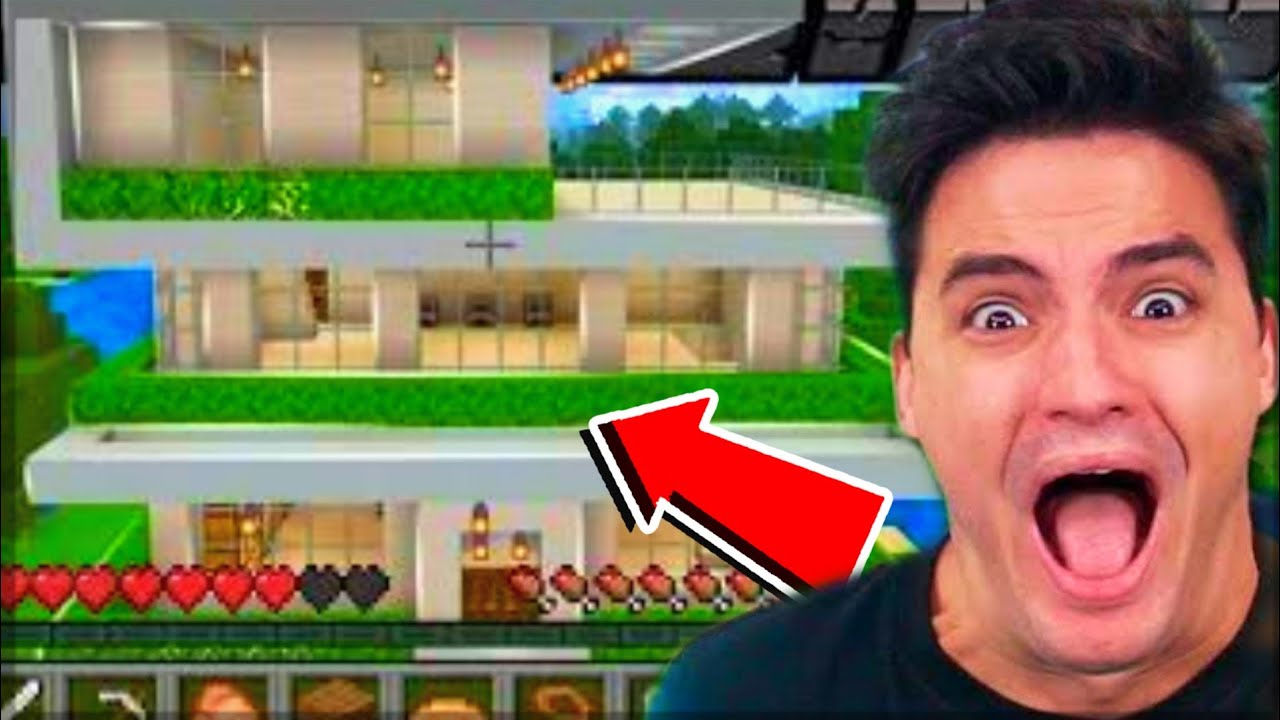 FIZ A CASA DO FELIPE NETO NO MINECRAFT!! - YouTube