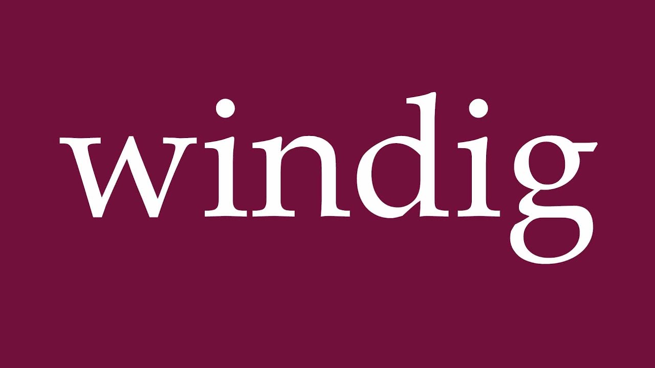 How to Pronounce ''windig'' (windy) Correctly in German - YouTube