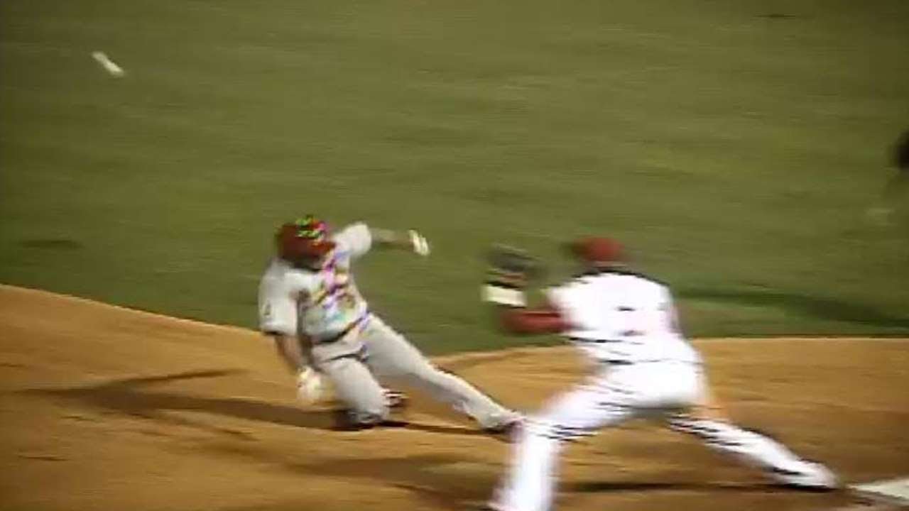 Curt Smith triples for the Cardinals - YouTube