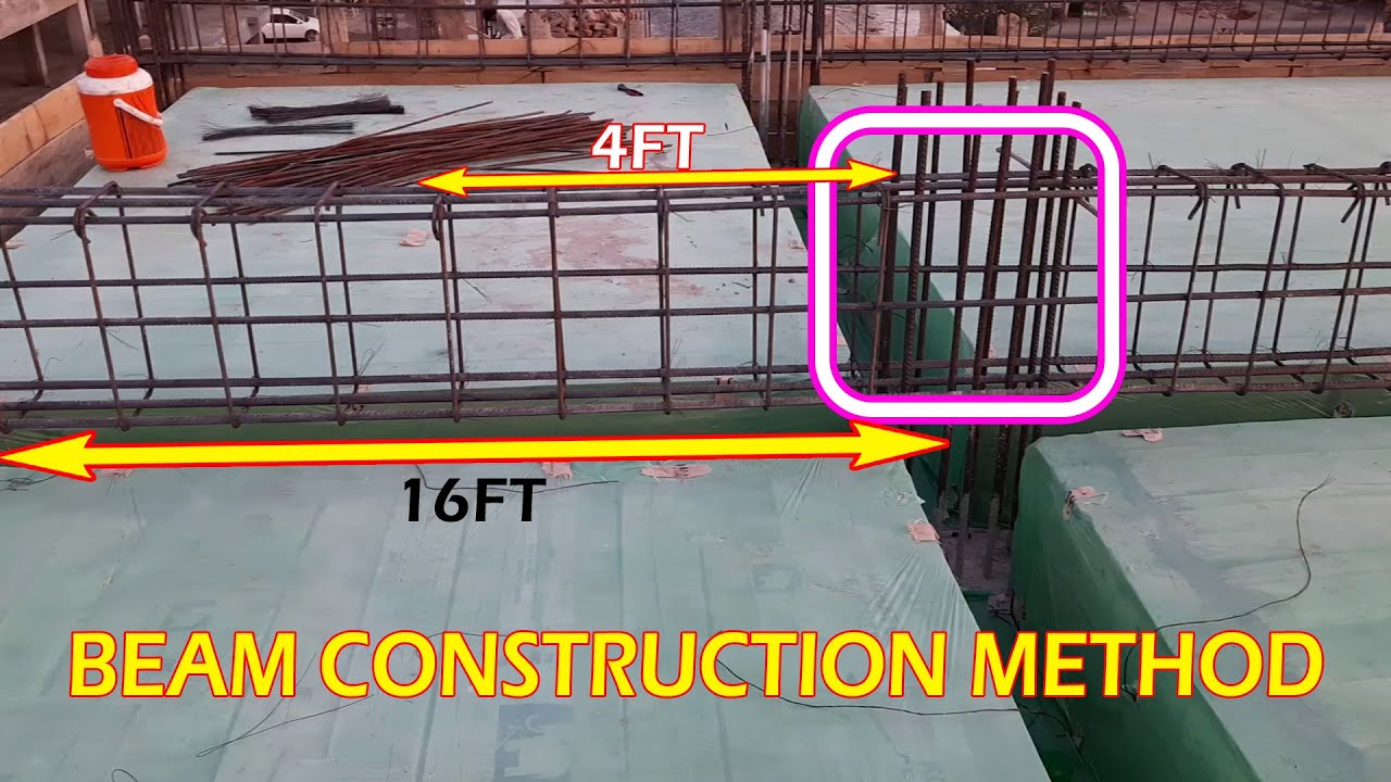 Beam Construction method practically on Site - YouTube