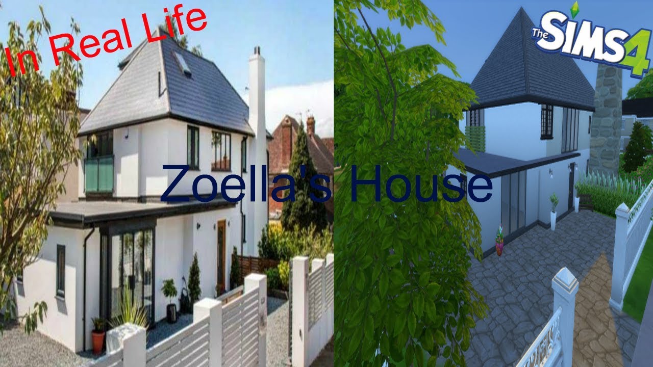 The Sims 4 - Building Zoella's House Part 1 - Speed Build - YouTube