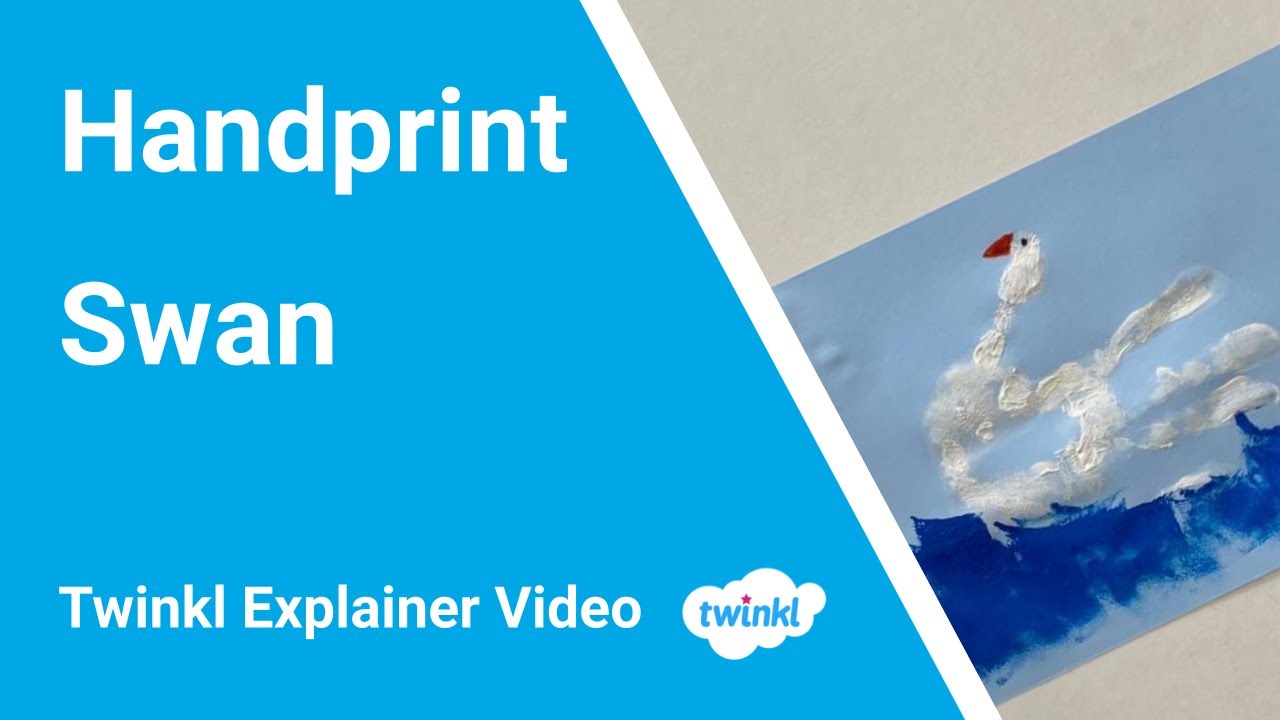 How to Make a Handprint Swan Painting | EYFS Arts and Crafts Ideas ...