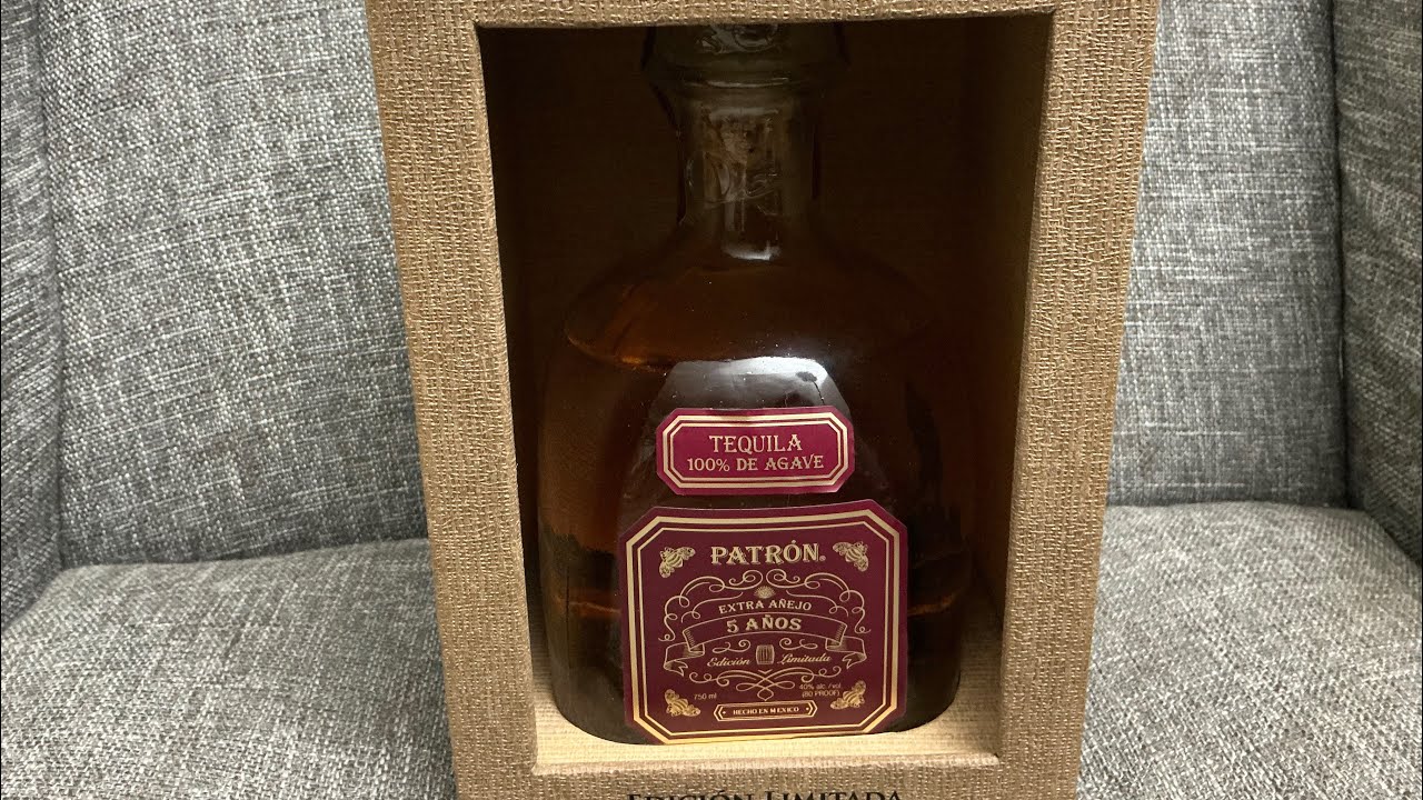 Patron 5 Años Extra Añejo edición Limitada Tequila. Rare Limited ...