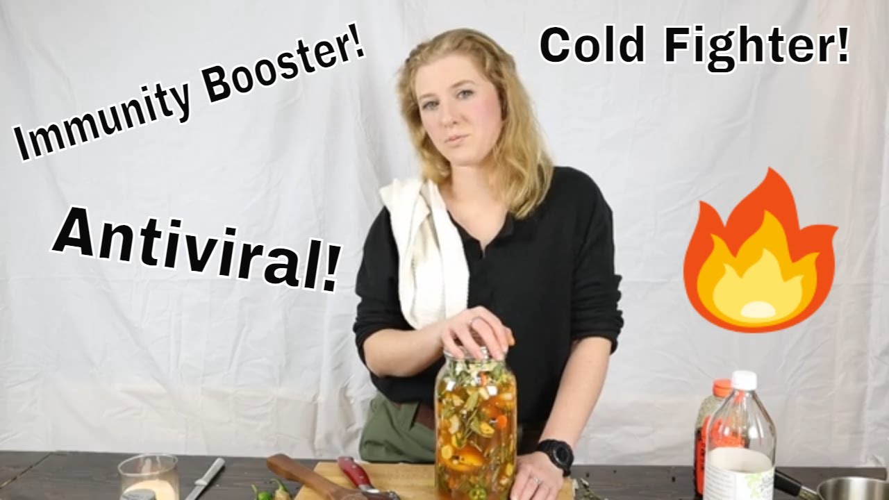 Fire Cider Recipe/Immune Booster/Cold + Flu Remedy - YouTube
