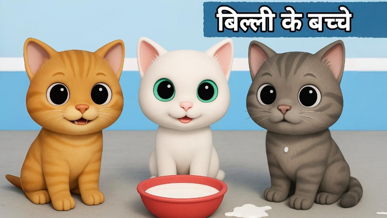 Billi ke Bache | Cat Cartoon | Meow Meow | Cat | Cat Videos | Billi ...