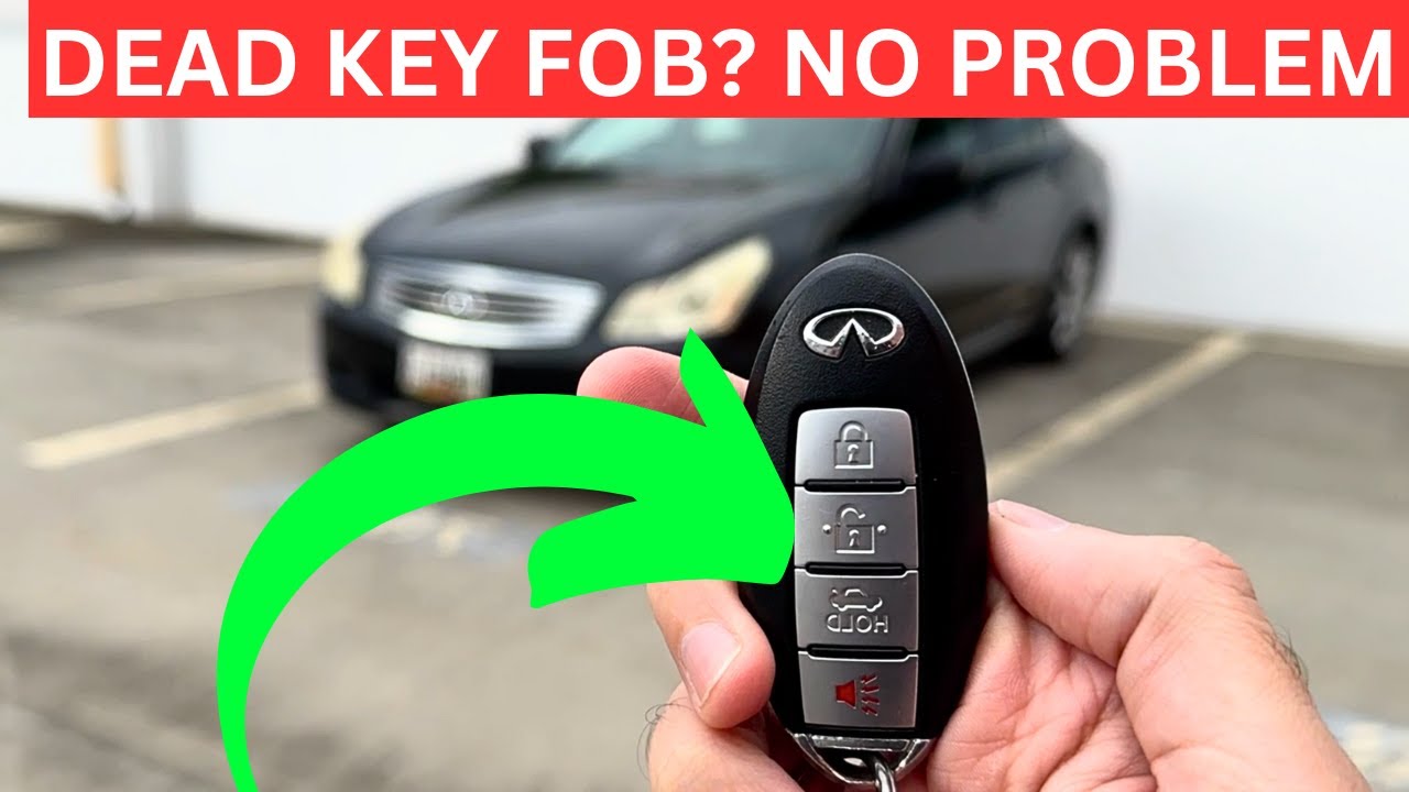 How to UNLOCK and START Your Infiniti G37 When Key Fob Is DEAD - YouTube