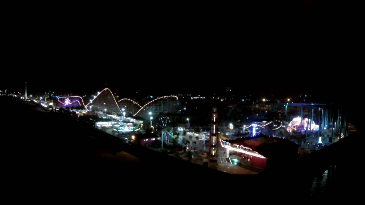 Santa Cruz Boardwalk at Night - YouTube