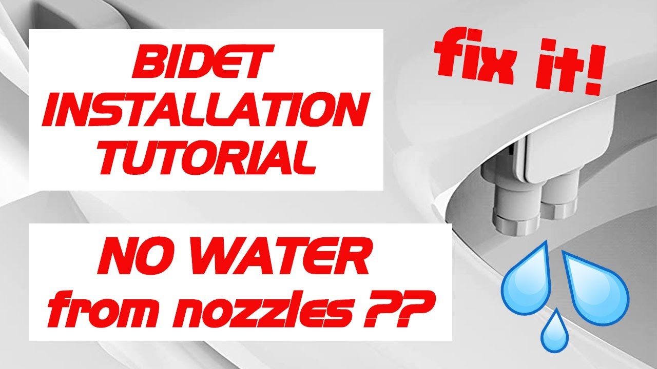 Bidet Installation| No Water Coming Out? Nozzles Fixed! 🚽 Goodbye 🧻 ...