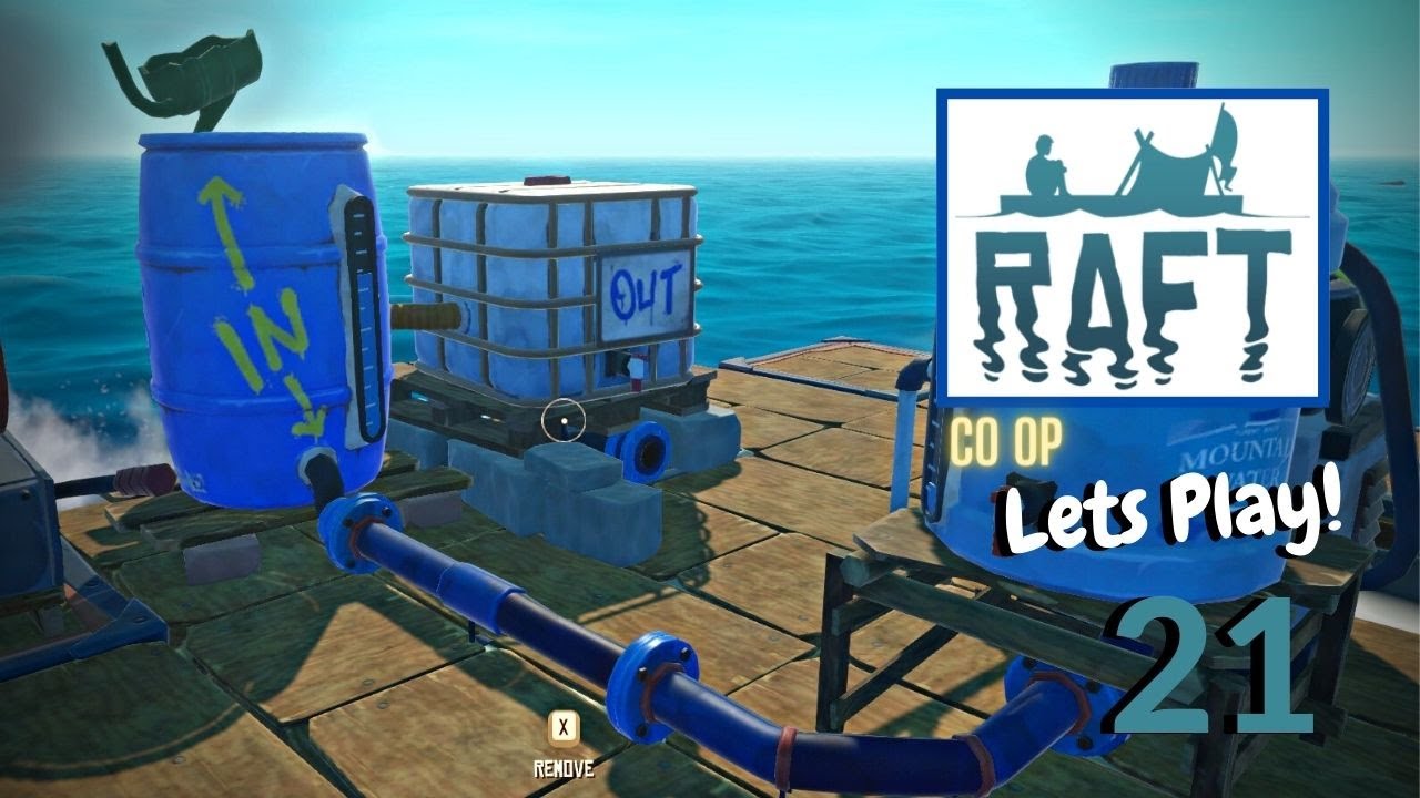 AUTOMATIC FRESH WATER! Raft Gameplay | Co - op Survival - Craft, Build ...