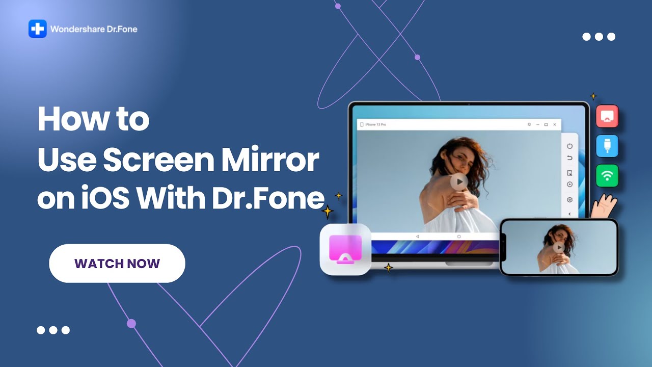 How To Use Screen Mirror on iOS With Dr.Fone? - YouTube