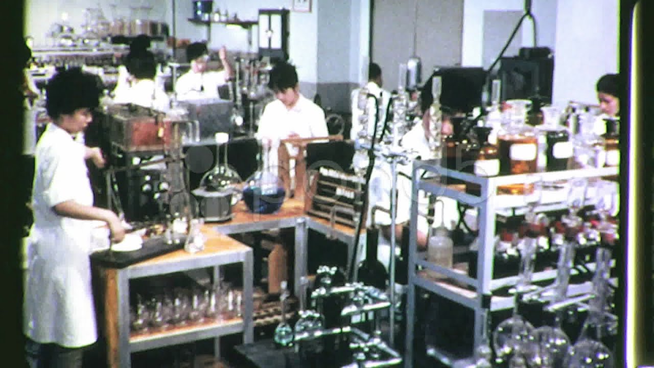 Women Scientists Japanese Laboratory 1960S (Vintage 16Mm Film Movie ...