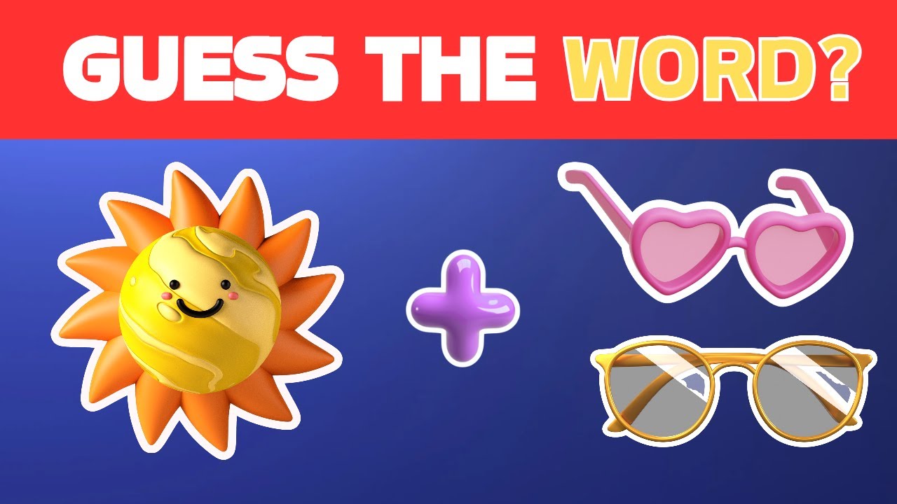 Guess the word by given emoji shown | emoji quiz | Guessing challange ...