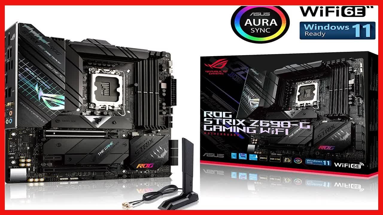 ASUS ROG Strix Z690-G Gaming WiFi 6E LGA 1700(Intel 12th Gen) Micro ATX ...