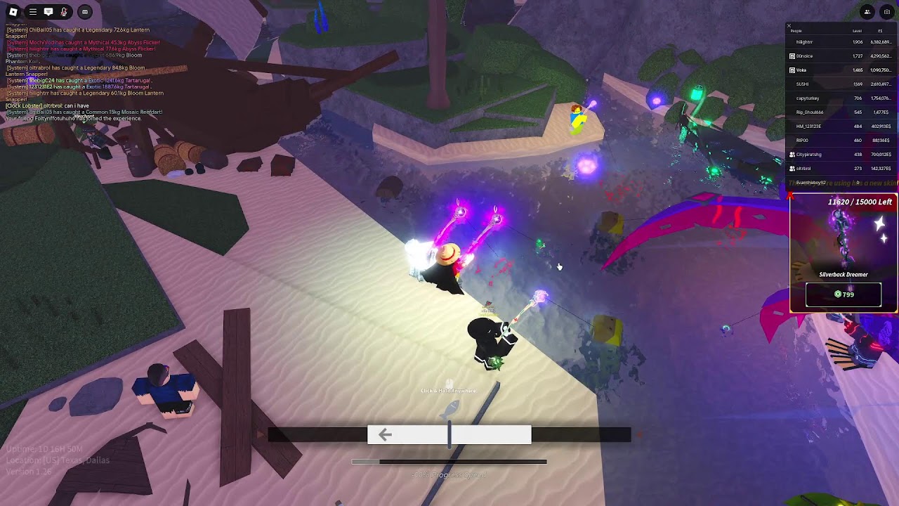 [LIVE] Roblox Fisch 2nd Sea Leveling Up [AFK/Macroing=Block] - YouTube