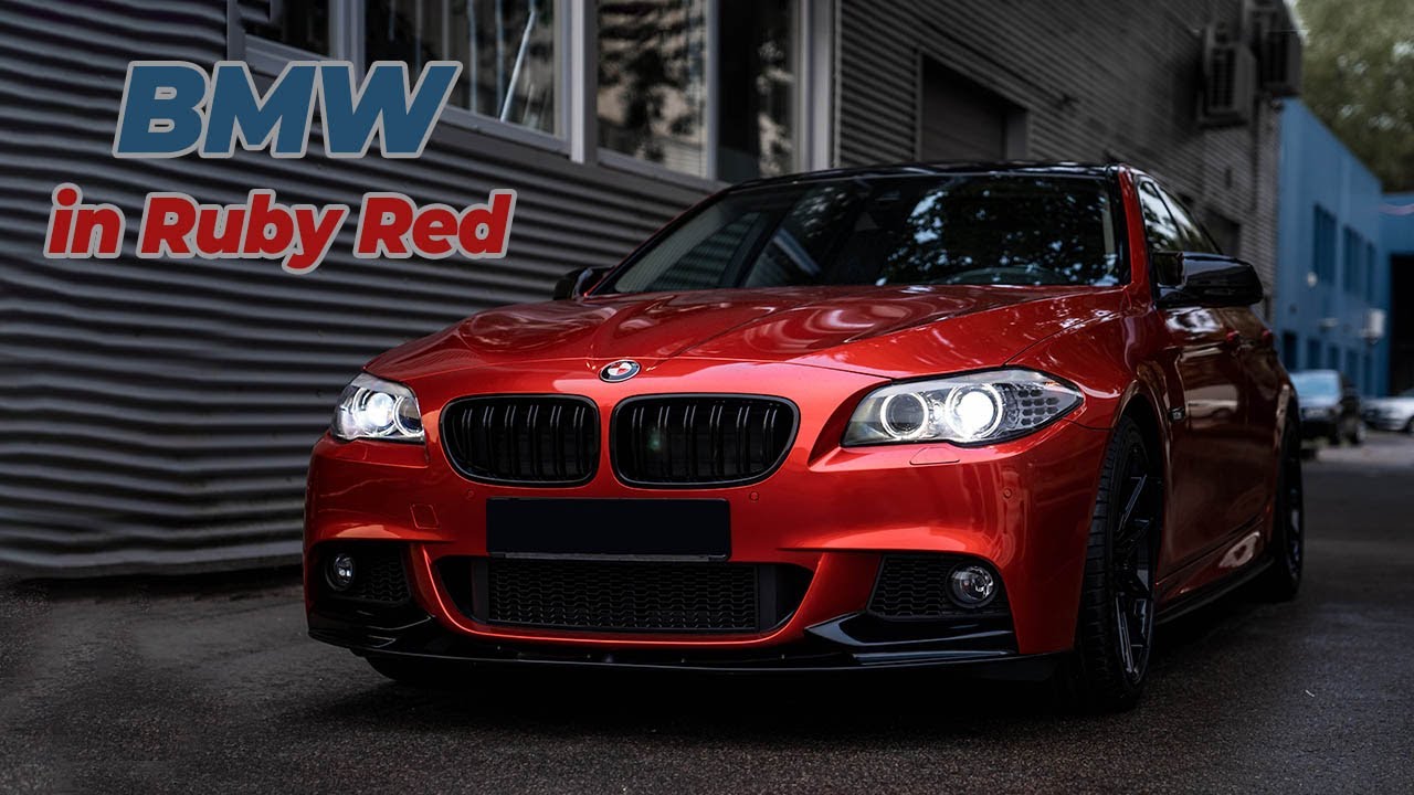 BMW in Ruby Red | M style look - YouTube