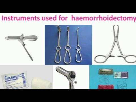 instruments used for haemorrhoidectomy/ surgical instruments used for ...