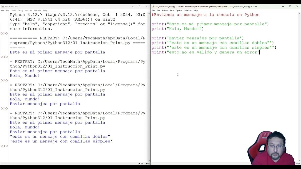 Variables en Python - YouTube