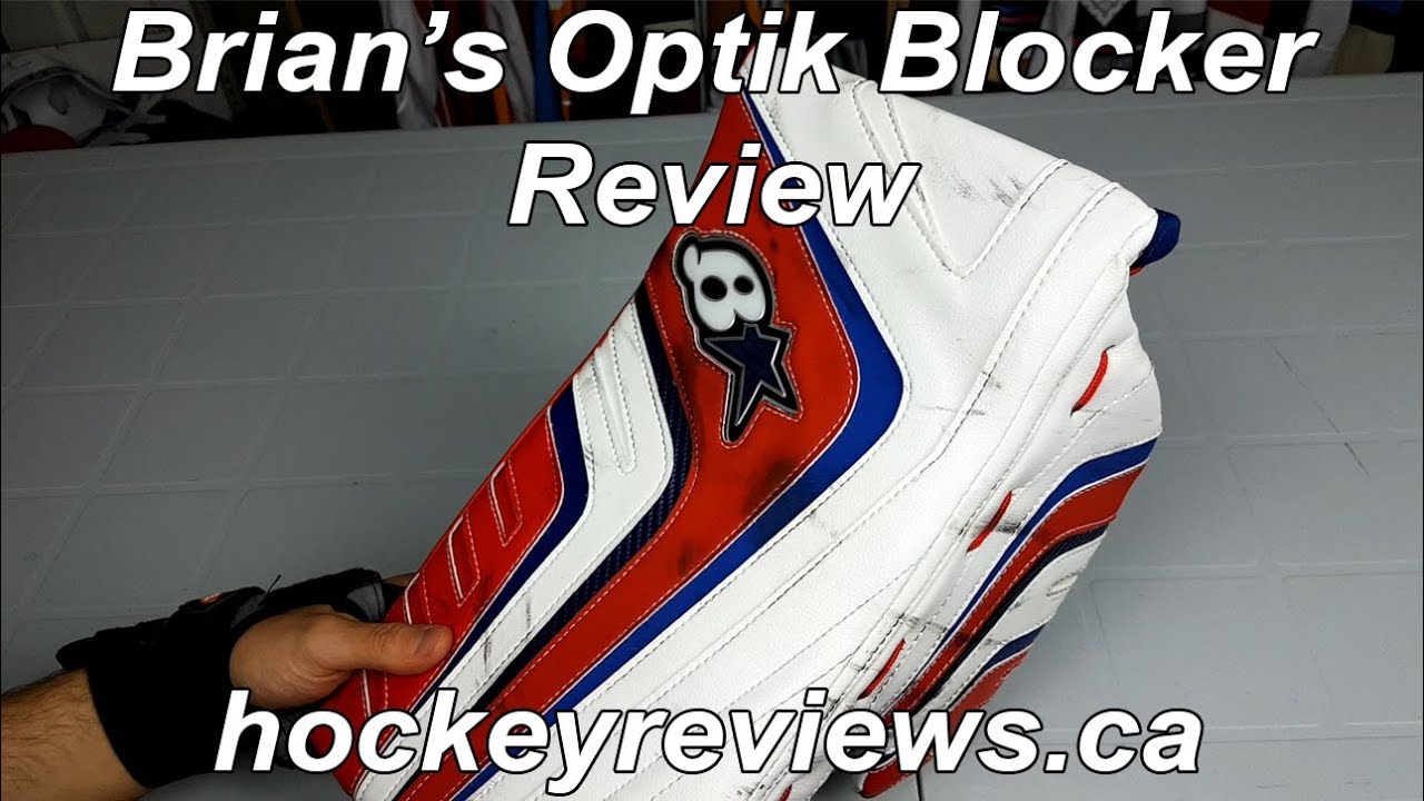 Brian's Optik Hockey Goalie Blocker Review - YouTube