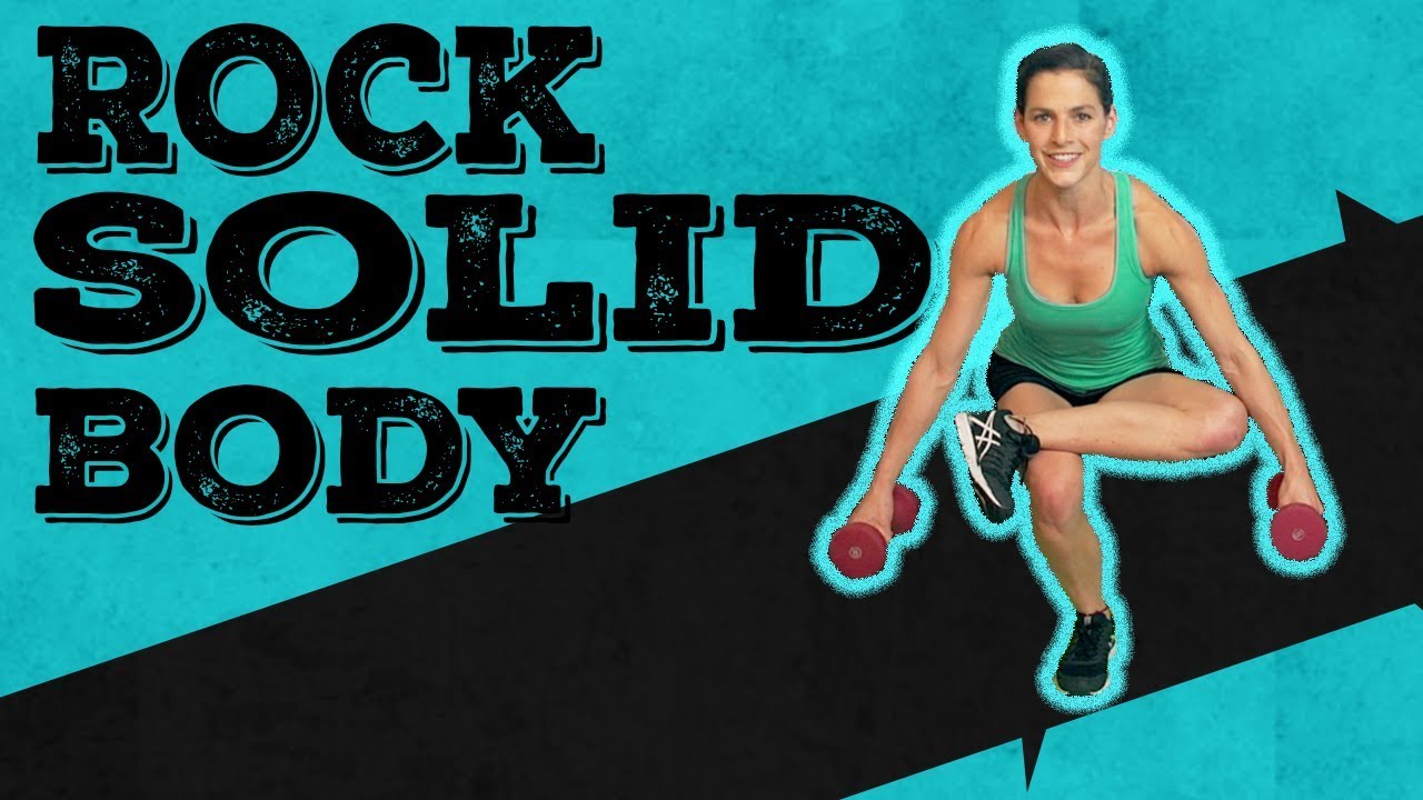 ROCK SOLID BODY | Full body HIIT workout with weights - YouTube