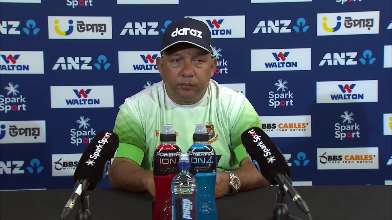 Khaled Mahmud Post Play Media Day 3 | BLACKCAPS v Bangladesh Test 1 ...