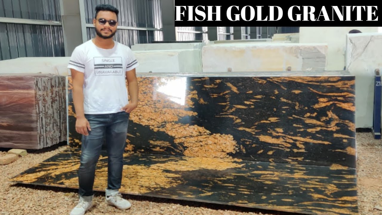 FISH GOLD GRANITE, GOLD GRANITE, ALASKA GOLD GRANITE, PRICE@60RS/SQFT ...