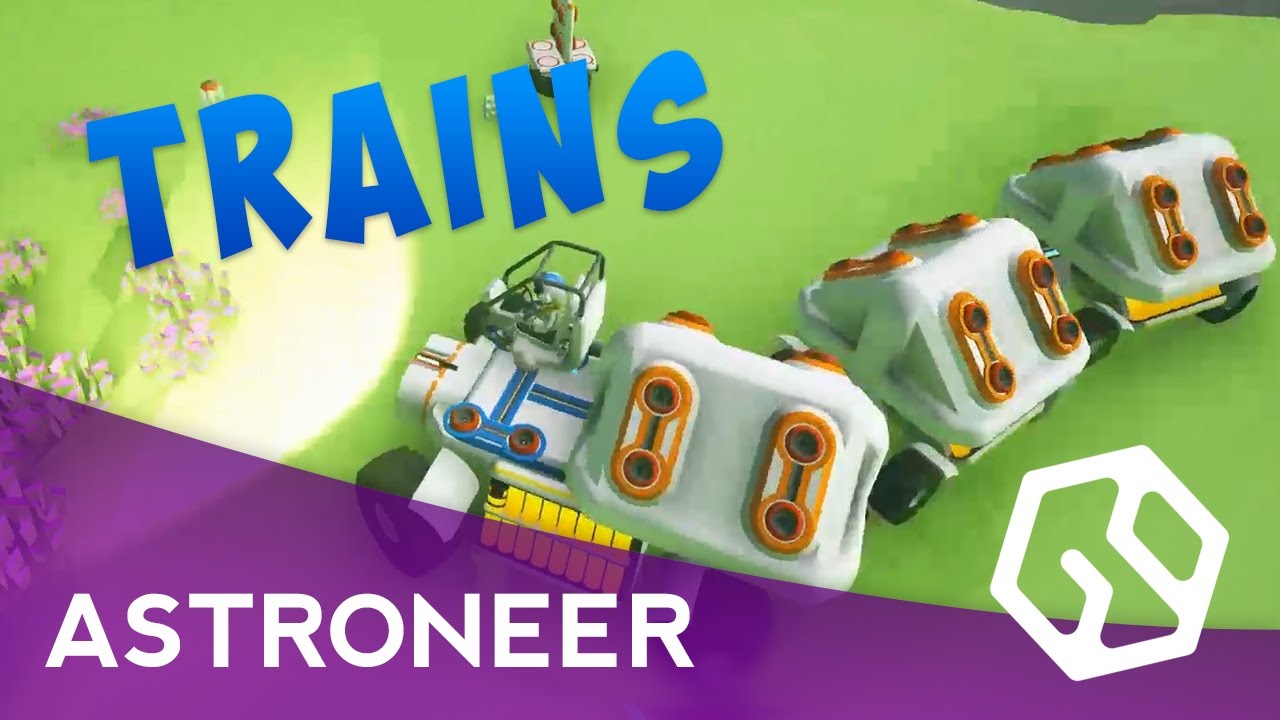 ASTRONEER TIPS AND TRICKS (with TRAINS) How to connect trucks and ...