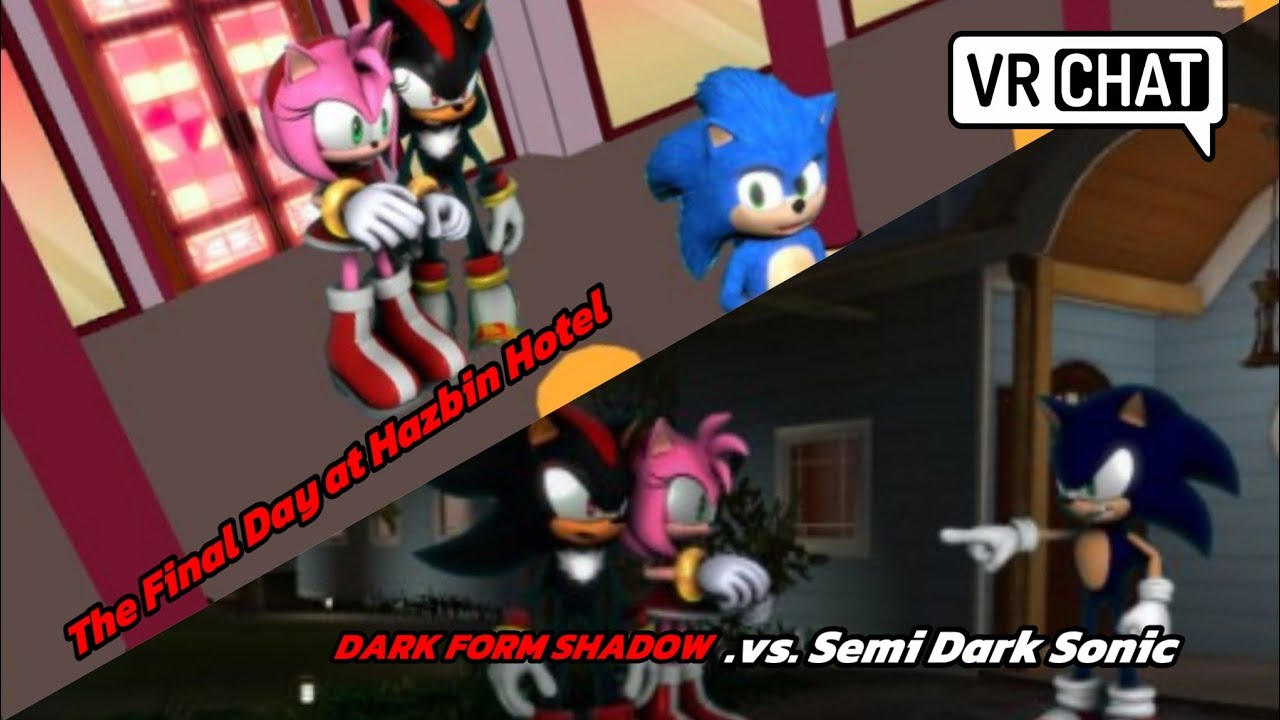 Shadow & Amy Rose The Final Day at Hazbin Hotel, Dark Form Shadow vs ...