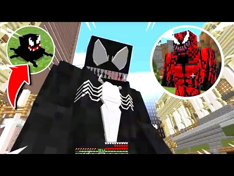 SAIU! NOVO ADDON DO VENOM PARA MINECRAFT PE!! - Symbiotes, Roupas (mcpe ...