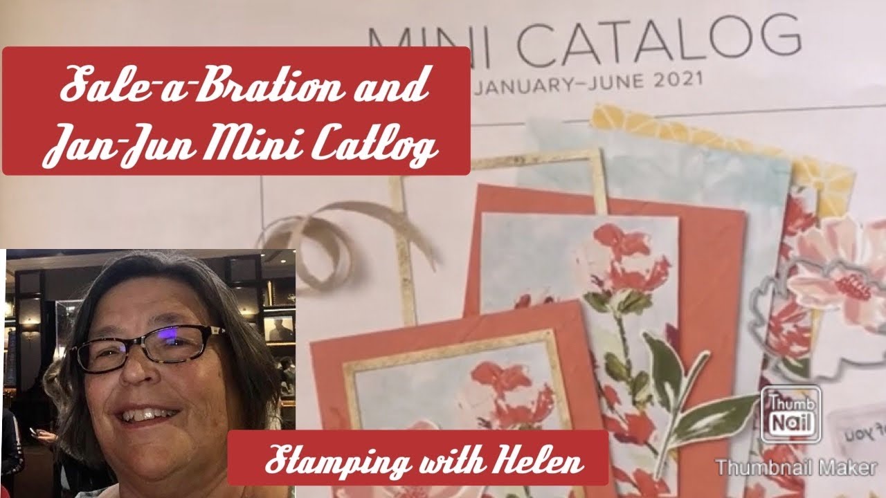 Sale-a-Bration and Stampin Up Mini Catalog for Spring 2021 - YouTube