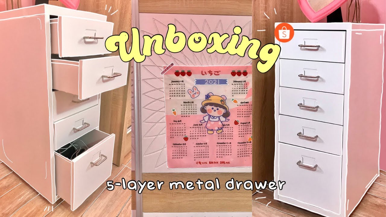 Unboxing & Assembling an AFFORDABLE 5-Layer Metal Drawer from Shopee 📦 ...