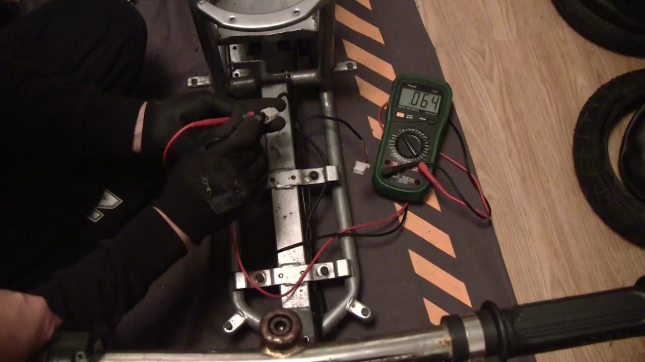 Razor Pocket Mod 24v 280w fault finding testing throttle switch - YouTube