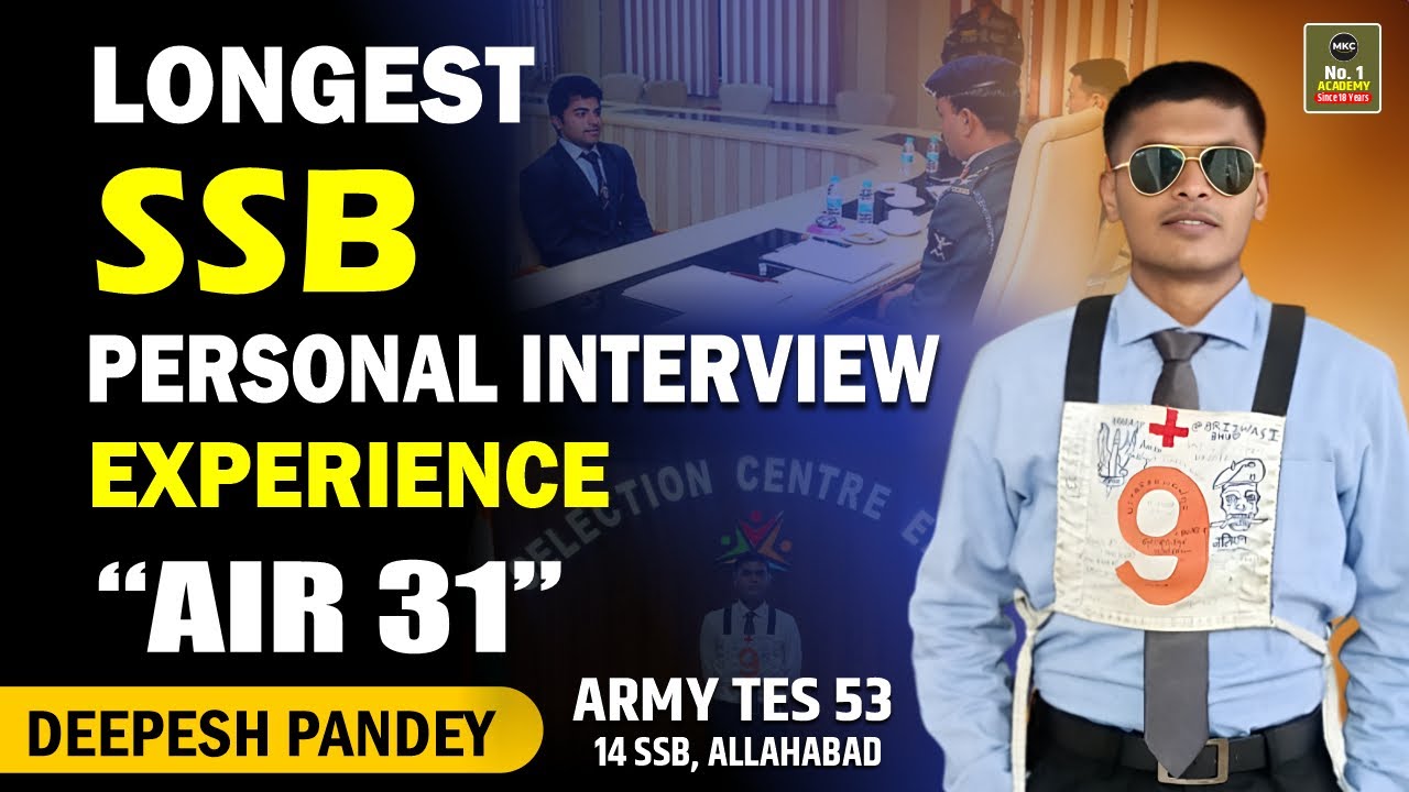 "AIR - 31 in Army TES 53🔥" SSB Personal Interview Experience of TES 53 ...