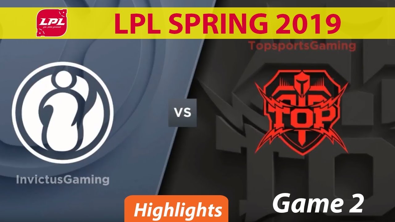 Highlights IG vs TOP Game 2 - LPL Spring 2019 - YouTube