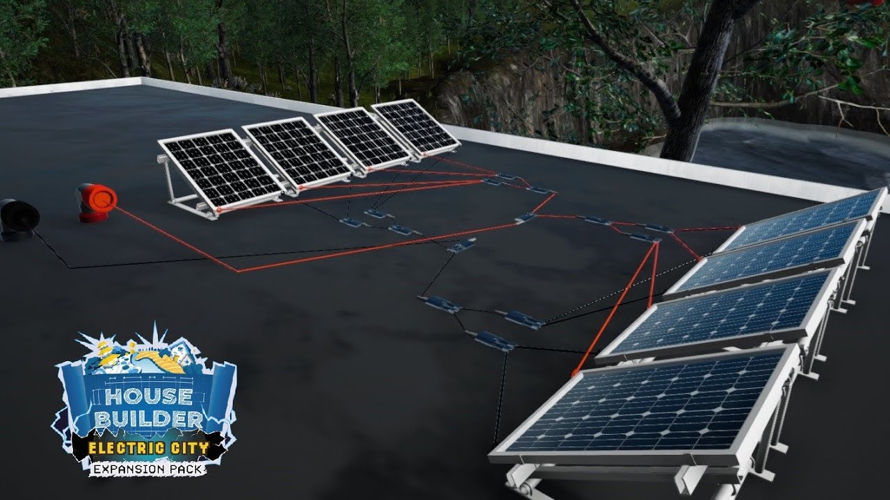 Wiring Solar Panels Is Crazy ~ House Builder DLC - YouTube