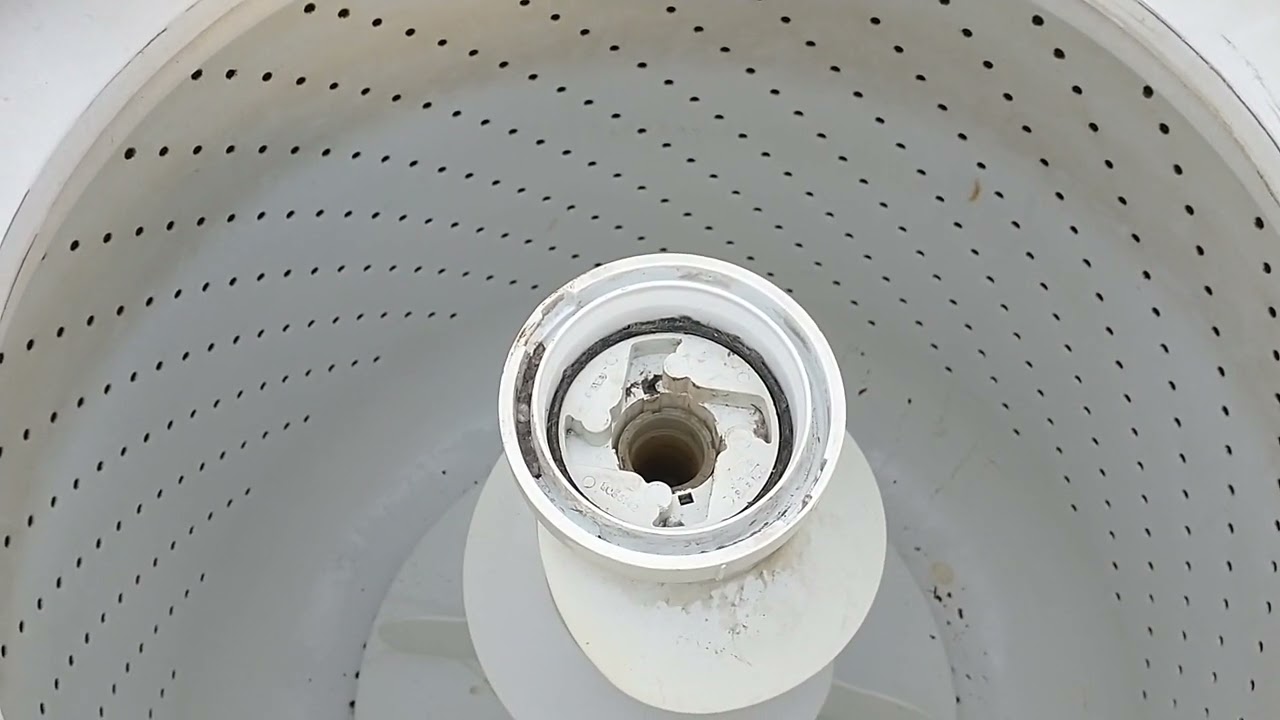 Removed rusted bolt from Whirlpool washer agitator - YouTube