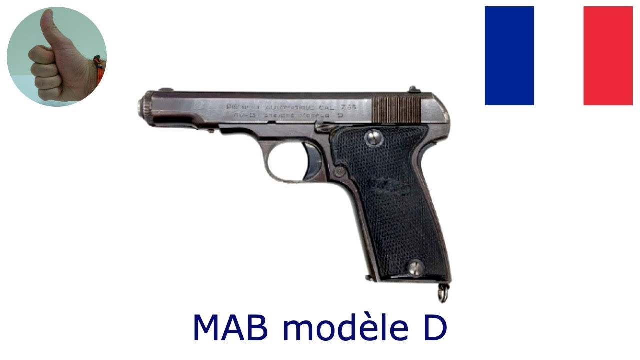 MAB modèle D (Type II), 7,65 mm Browning (7,65x17 mmSR/.32 Auto) - YouTube