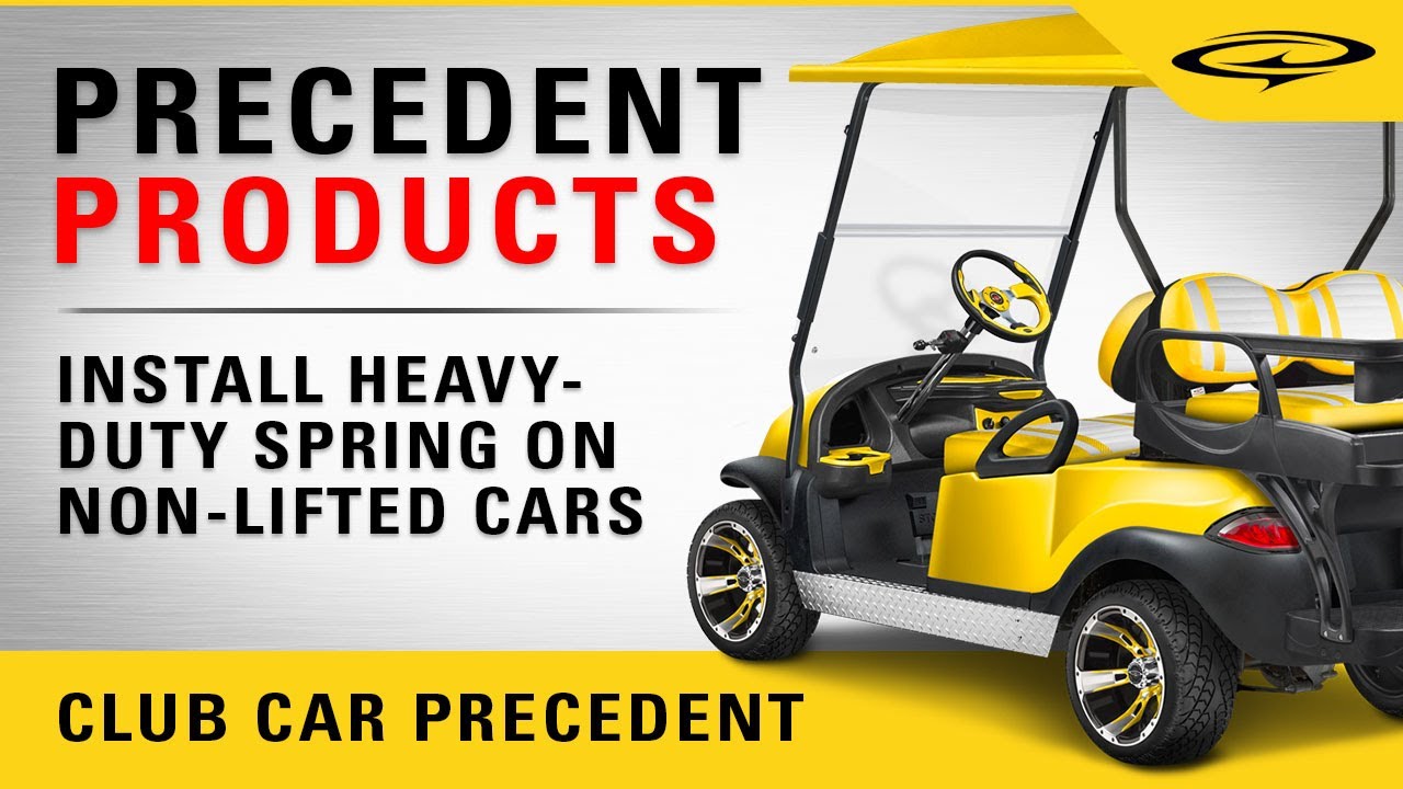 Club Car Precedent | Install Heavy Duty Springs on Non-Lifted Car - YouTube