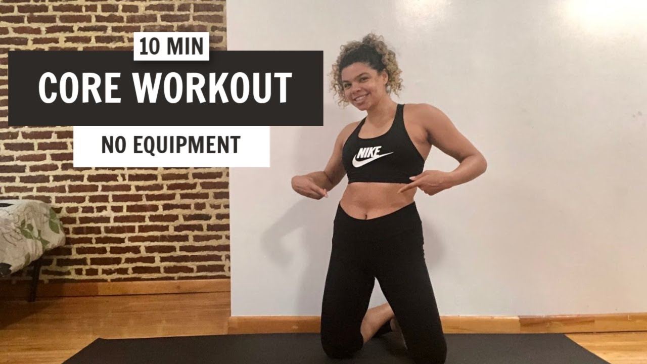 10 Min At Home CORE WORKOUT | No Equipment - YouTube