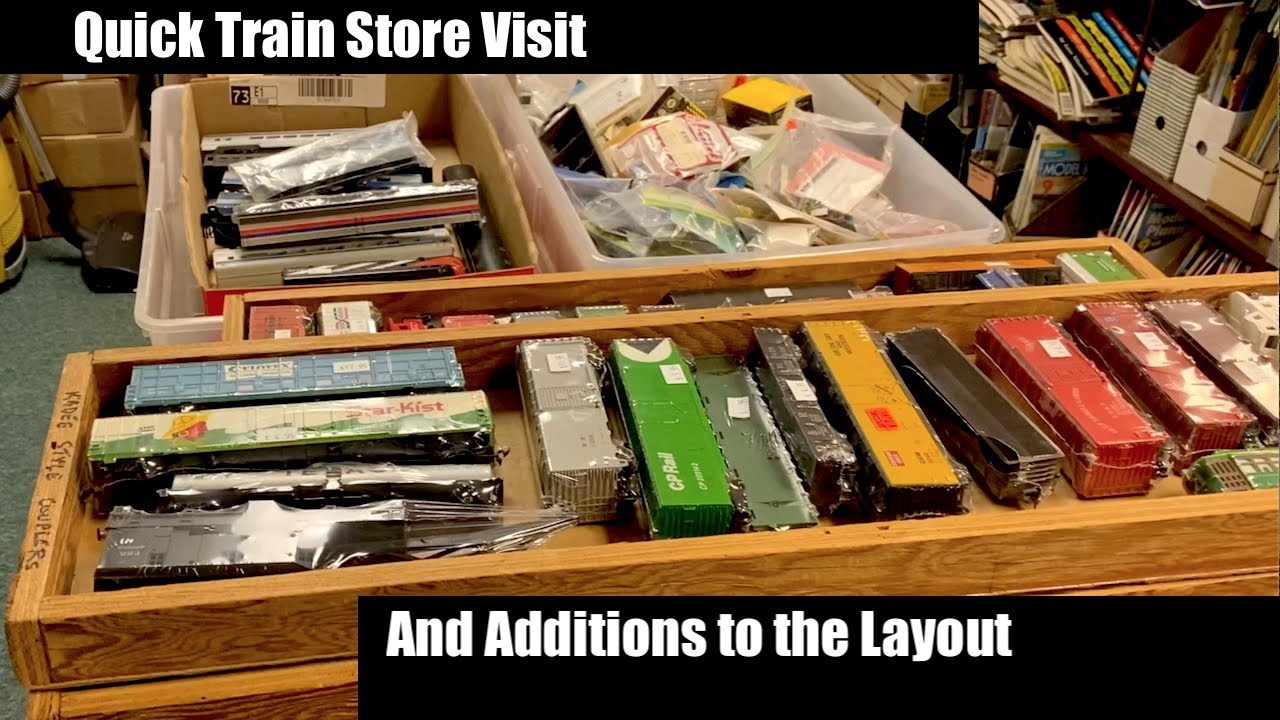 Short Trip to the Train Store and Additions to the Layout - YouTube
