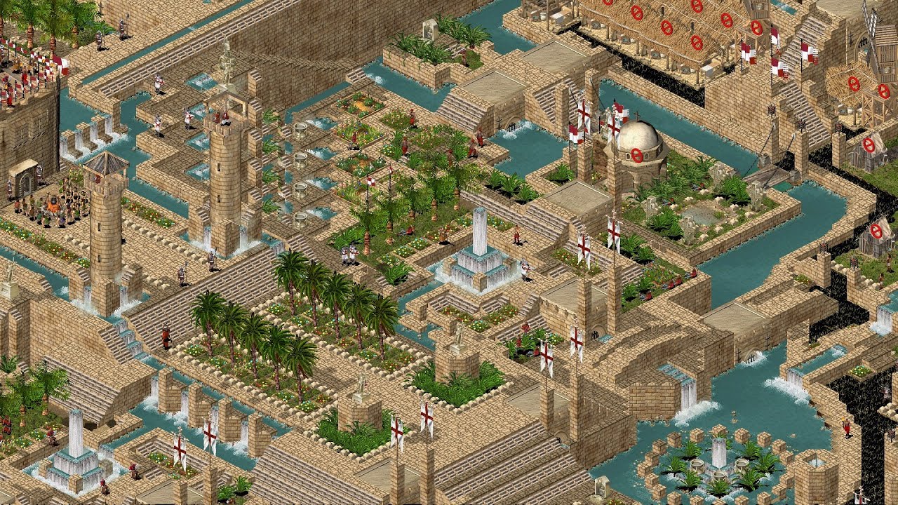 "Legendary Castle Design! Walls, Gardens, and Waterfalls | Stronghold ...