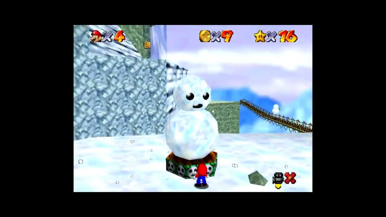 Super Mario 64 - Snowman's Lost His Head - YouTube