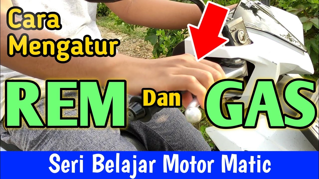 Cara Mudah Rem dan Gas Motor Matic - YouTube