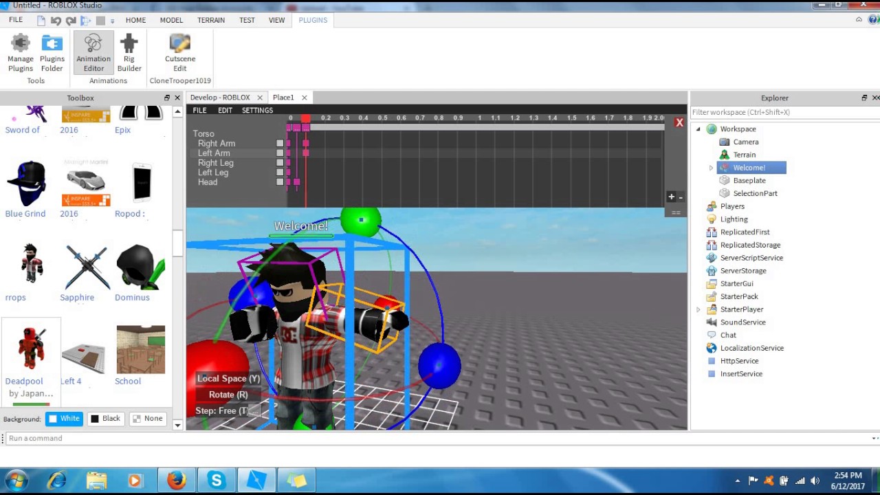 Roblox Studio how to make a easy dab - YouTube