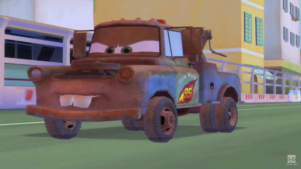 Tow Mater & Lightning McQueen Disney Pixar CARS 2 Battle Race Gameplay ...