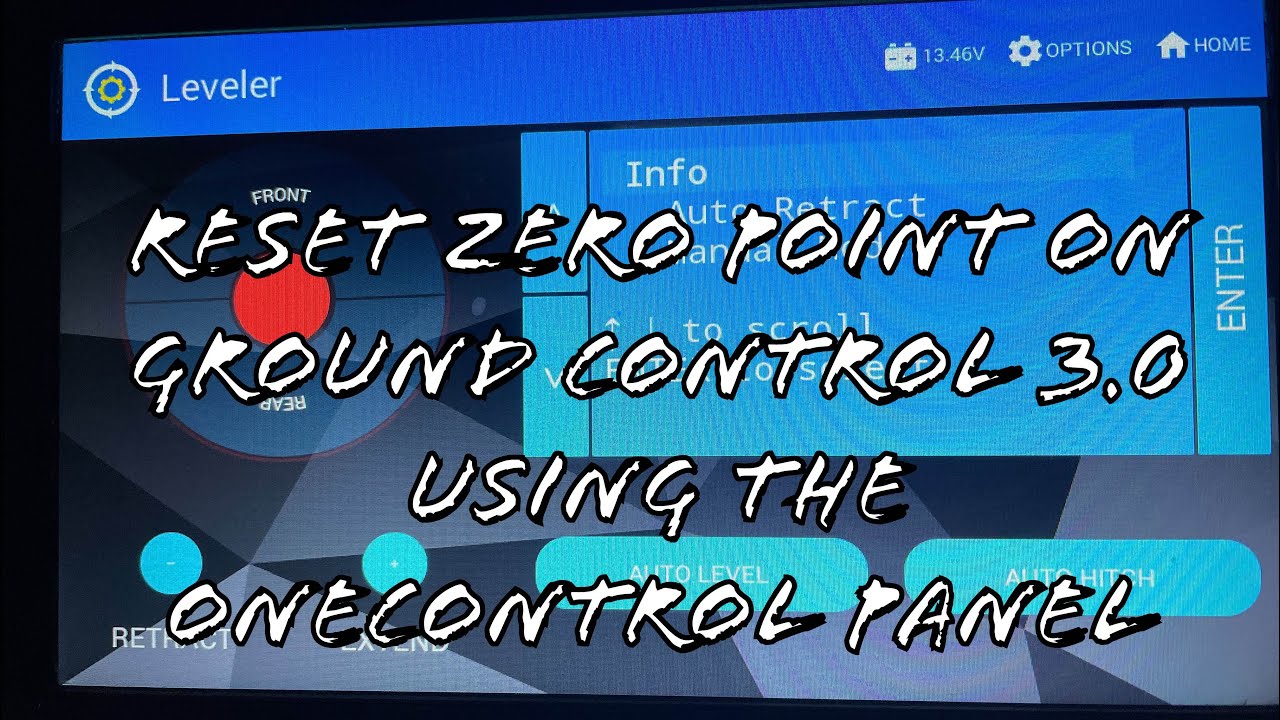 How to reset the zero point on the LCI Ground Control 3.0 using the ...