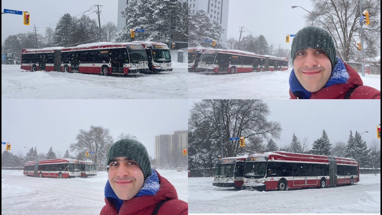 First Snowstorm of 2026! Toronto Snow Walk in North York + TTC Buses ...